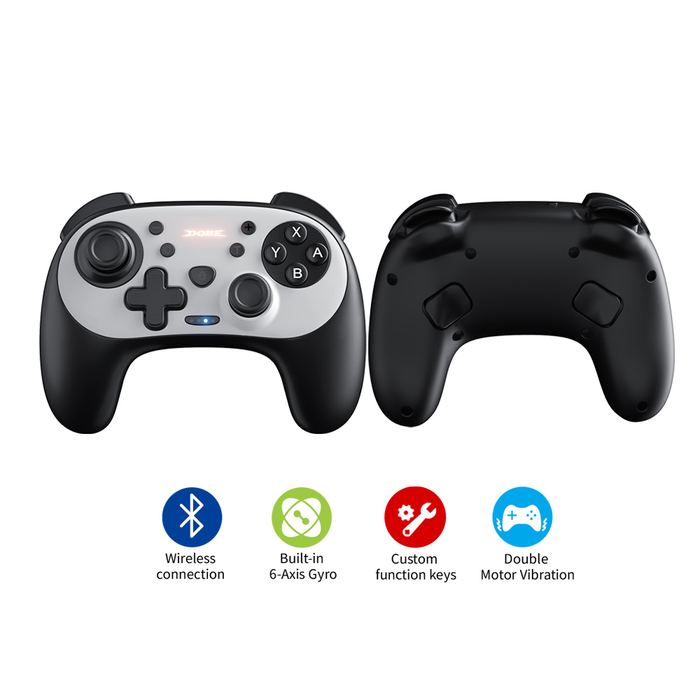 Switch Pro handle, black and white TNS-2101 - Gaming Controllers - DOBE ...